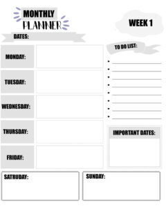 Digital Monthly Planner - Colorband Creative